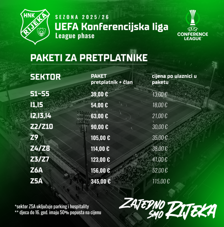 U prodaji paketi ulaznica za domaće utakmice Konferencijske lige - HNK ...
